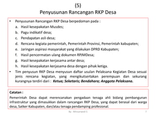 Materi Rencana Kerja Pemerintahan Desa (RKPDes) | PPTX