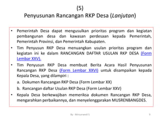 Materi Rencana Kerja Pemerintahan Desa (RKPDes) | PPTX