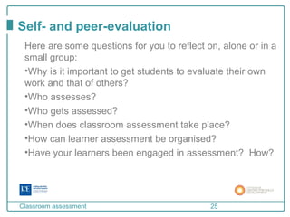7. assessment session slides | PPT