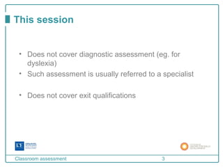 7. assessment session slides | PPT