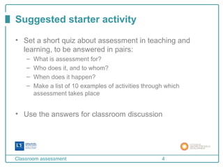 7. assessment session slides | PPT