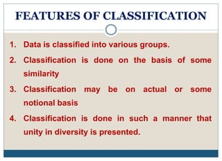 Classification of Data | PPT