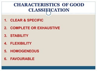 Classification of Data | PPT