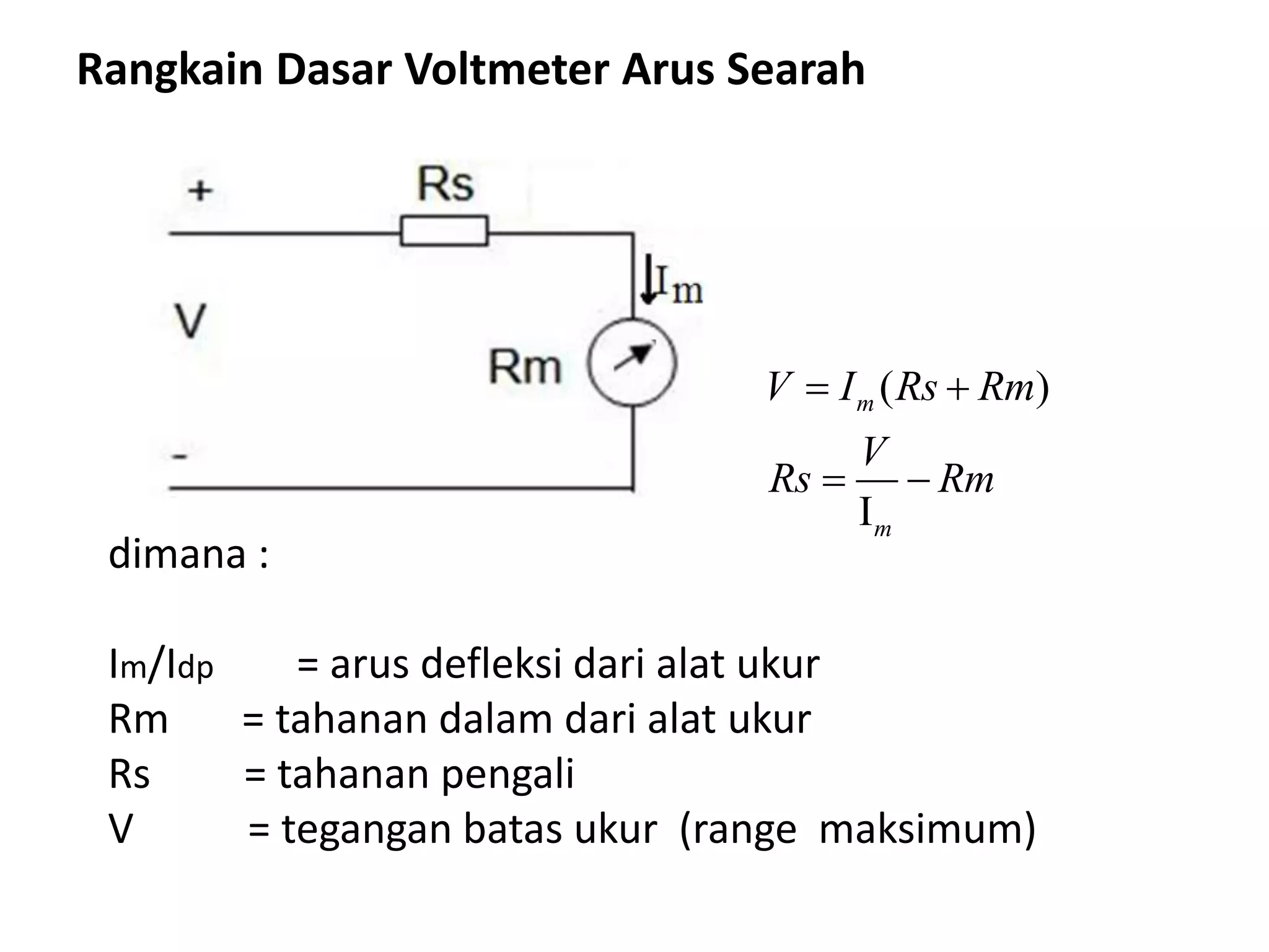 7. instrumen volt meter dan ammeter | PPTX