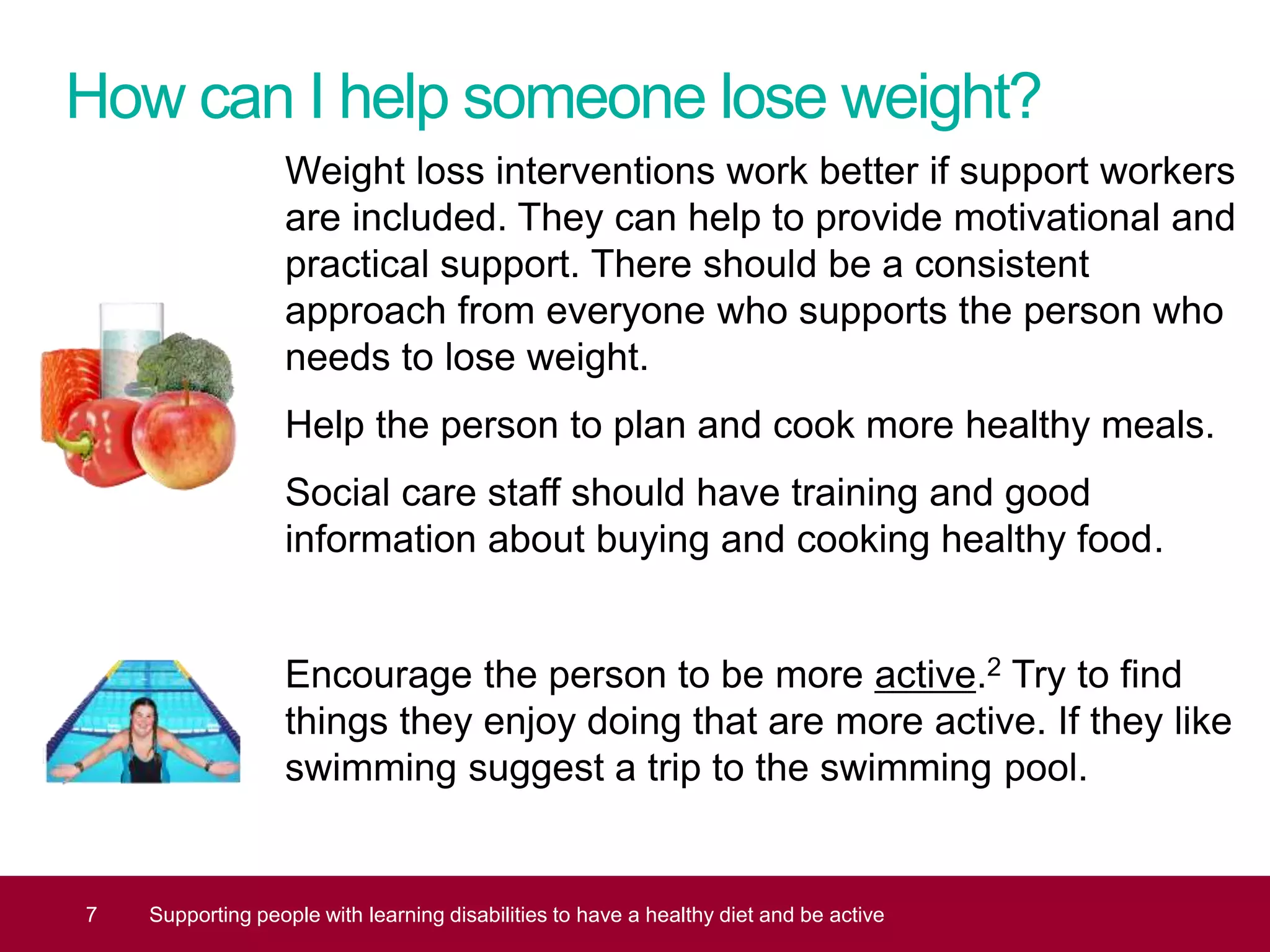 Supporting people with learning disabilities to have a healthy diet and ...