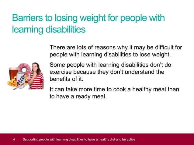 Supporting people with learning disabilities to have a healthy diet and ...
