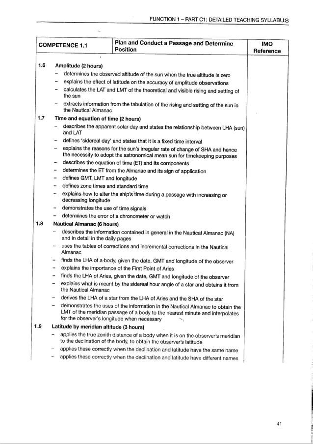 IMO Model Course 7.03 Edition 2014