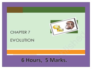 EVOLUTION PU II Year NCERT | PPTX