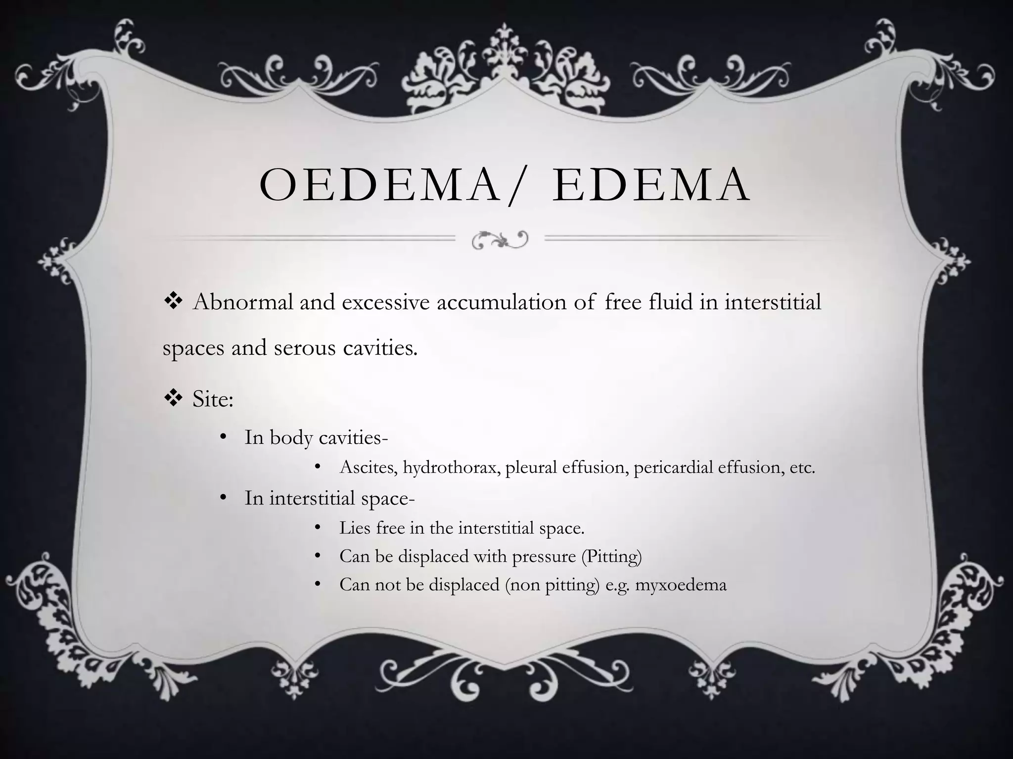 7. oedema | PPTX