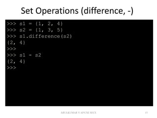 7. tuples, set & dictionary | PPT