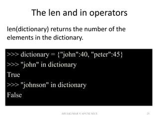 7. tuples, set & dictionary | PPT