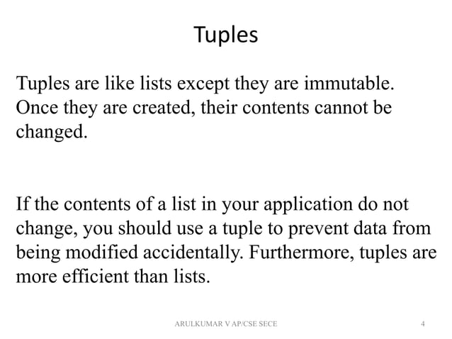 7. tuples, set & dictionary | PPT
