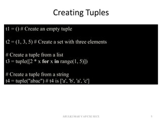 7. tuples, set & dictionary | PPT