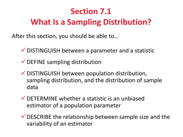 Sampling Distribution | PPTX | Physics | Science