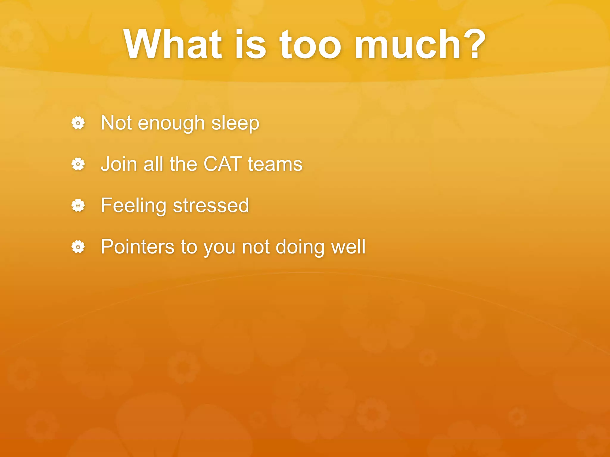 How to do it all ... or how not to drown while doing too many things ...