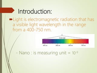 Manipulation of Light In the Nanoworld, Perforated Cement IDM13 | PPT