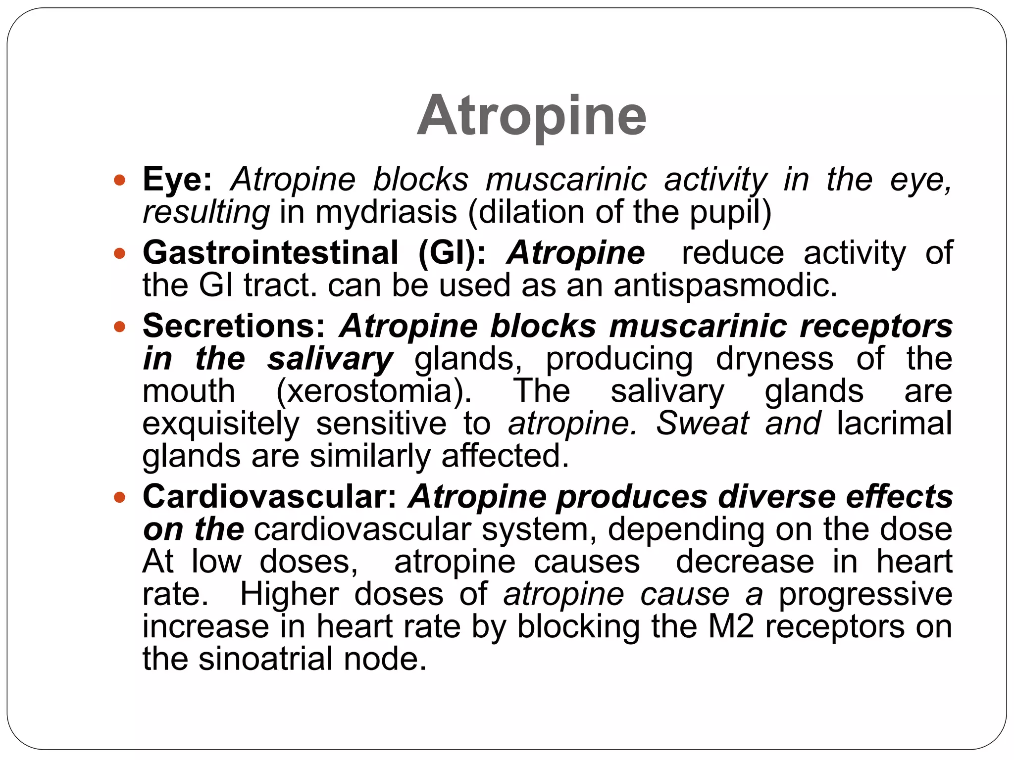 drugs acting on autonomic nervous system | PPTX