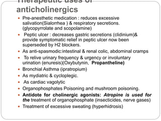 drugs acting on autonomic nervous system | PPTX