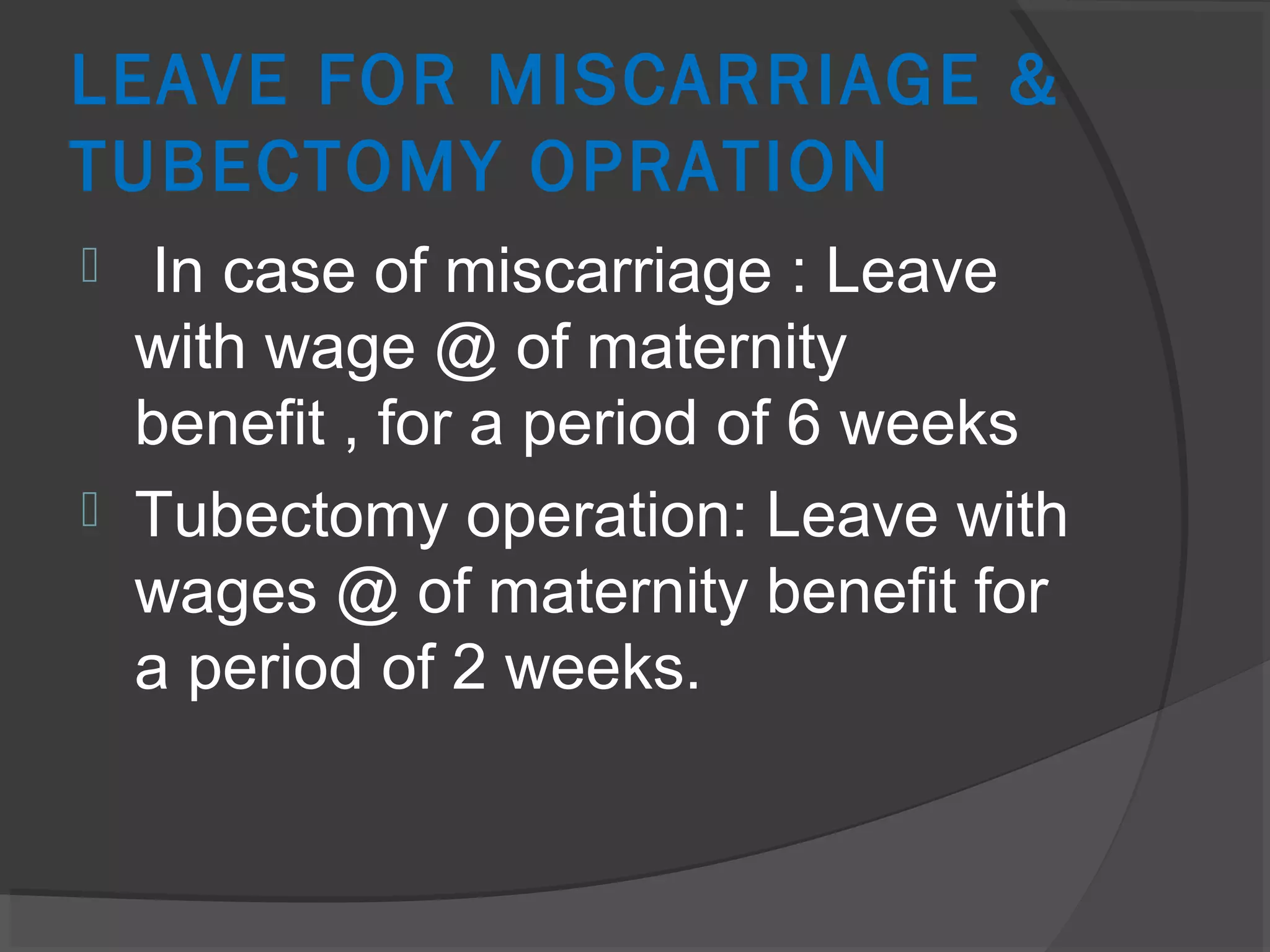 7. maternity benefit act, 1948 gp2 | PPT