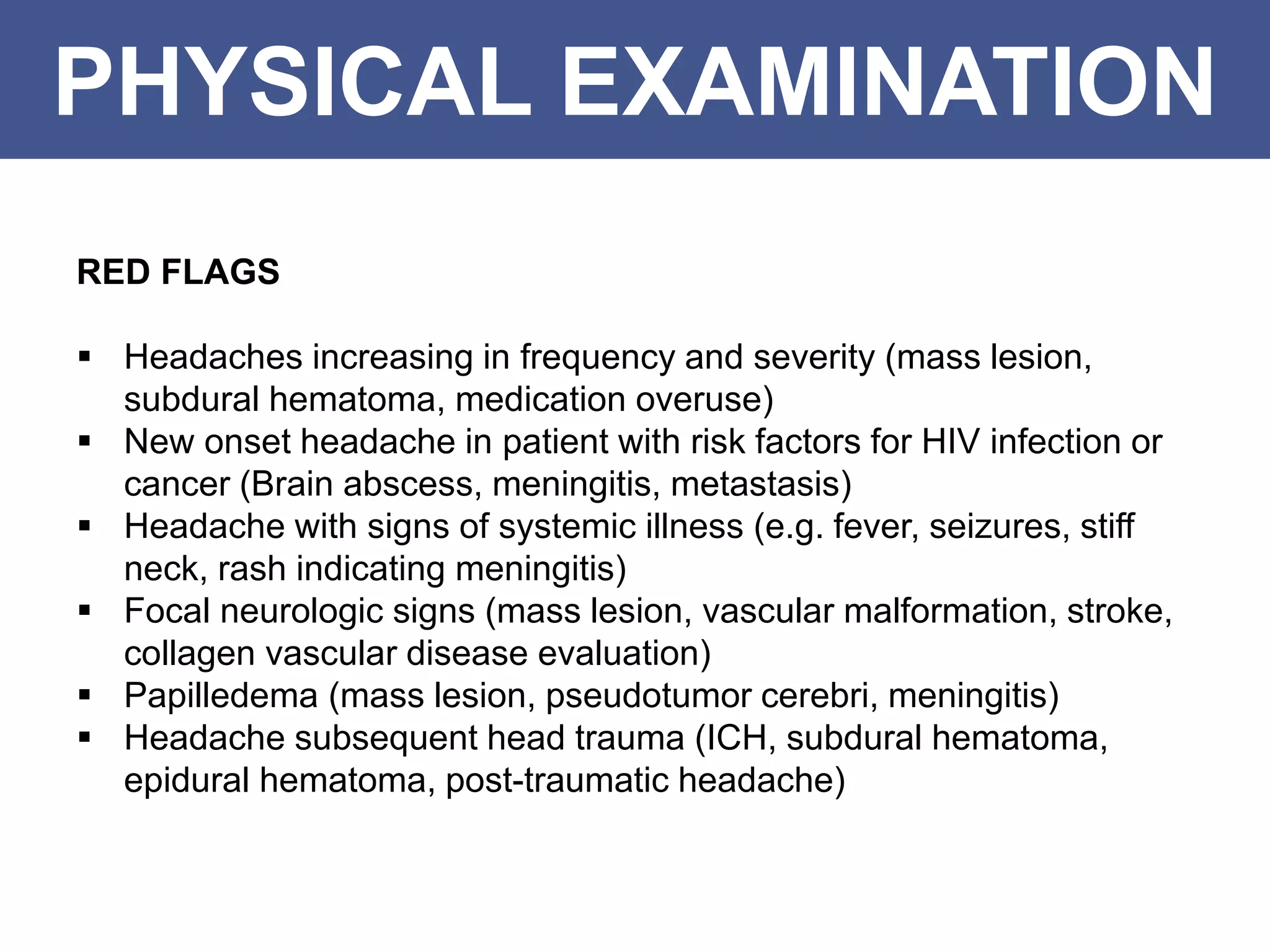 Headache & Facial pain | PPTX