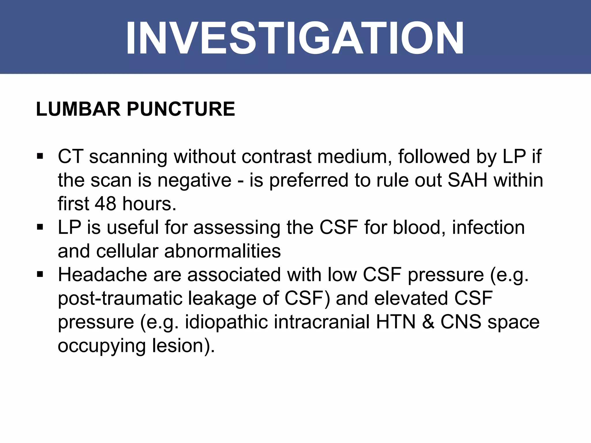 Headache & Facial pain | PPTX
