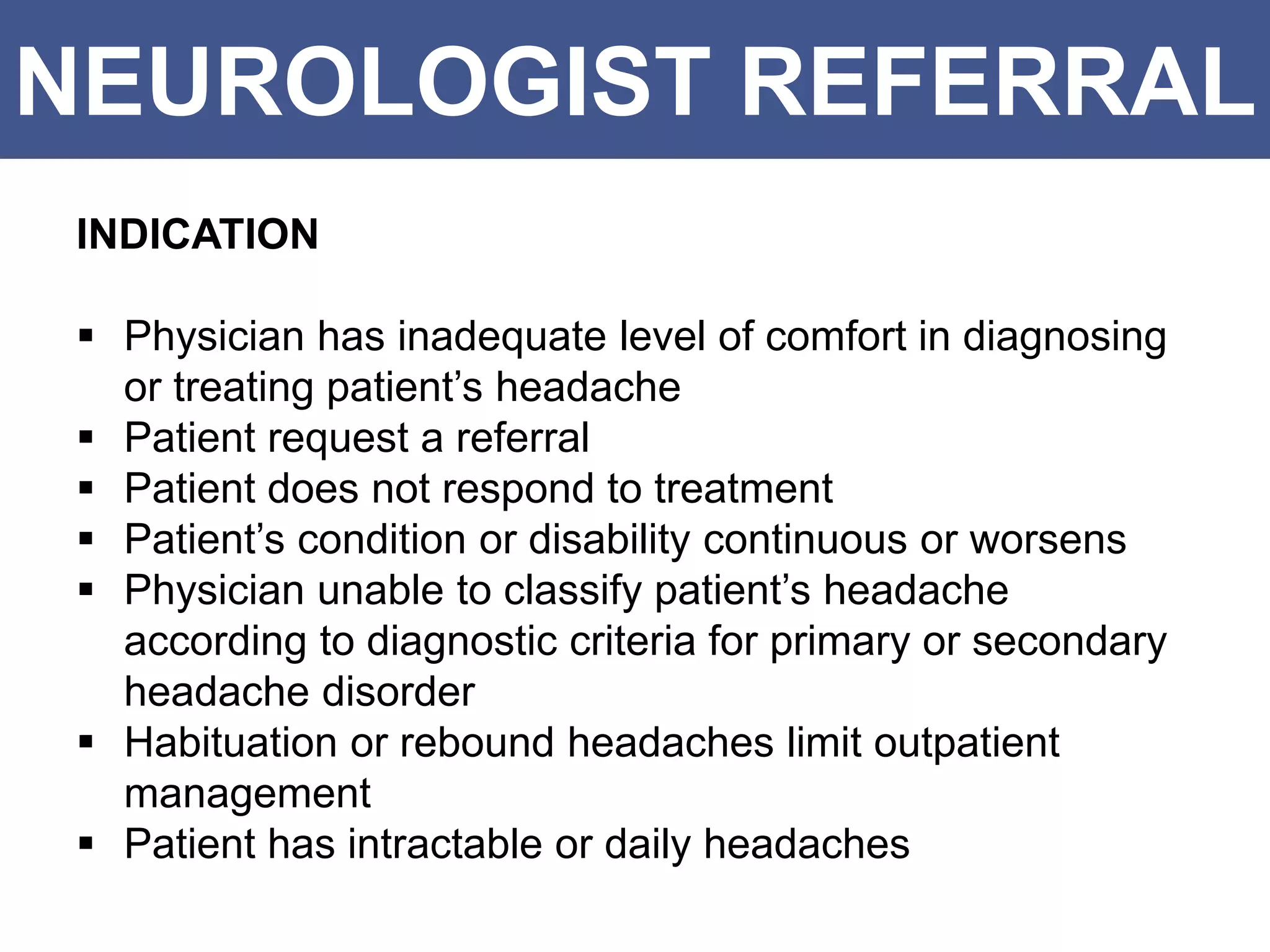Headache & Facial pain | PPTX