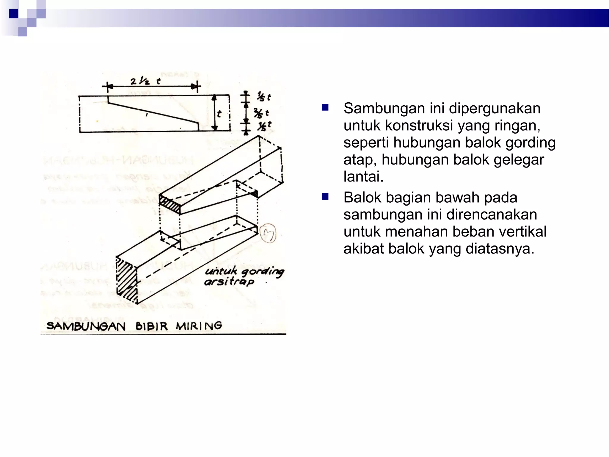 7. sambungan papan dan balok kayu | PPT