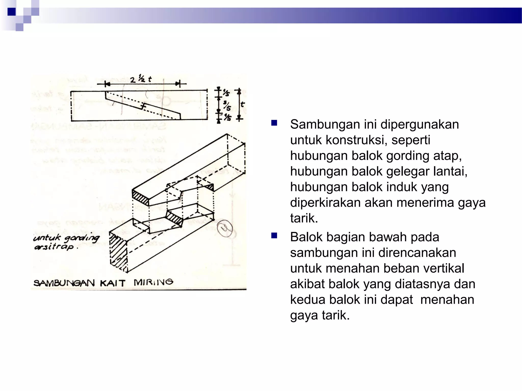 7. sambungan papan dan balok kayu | PPT