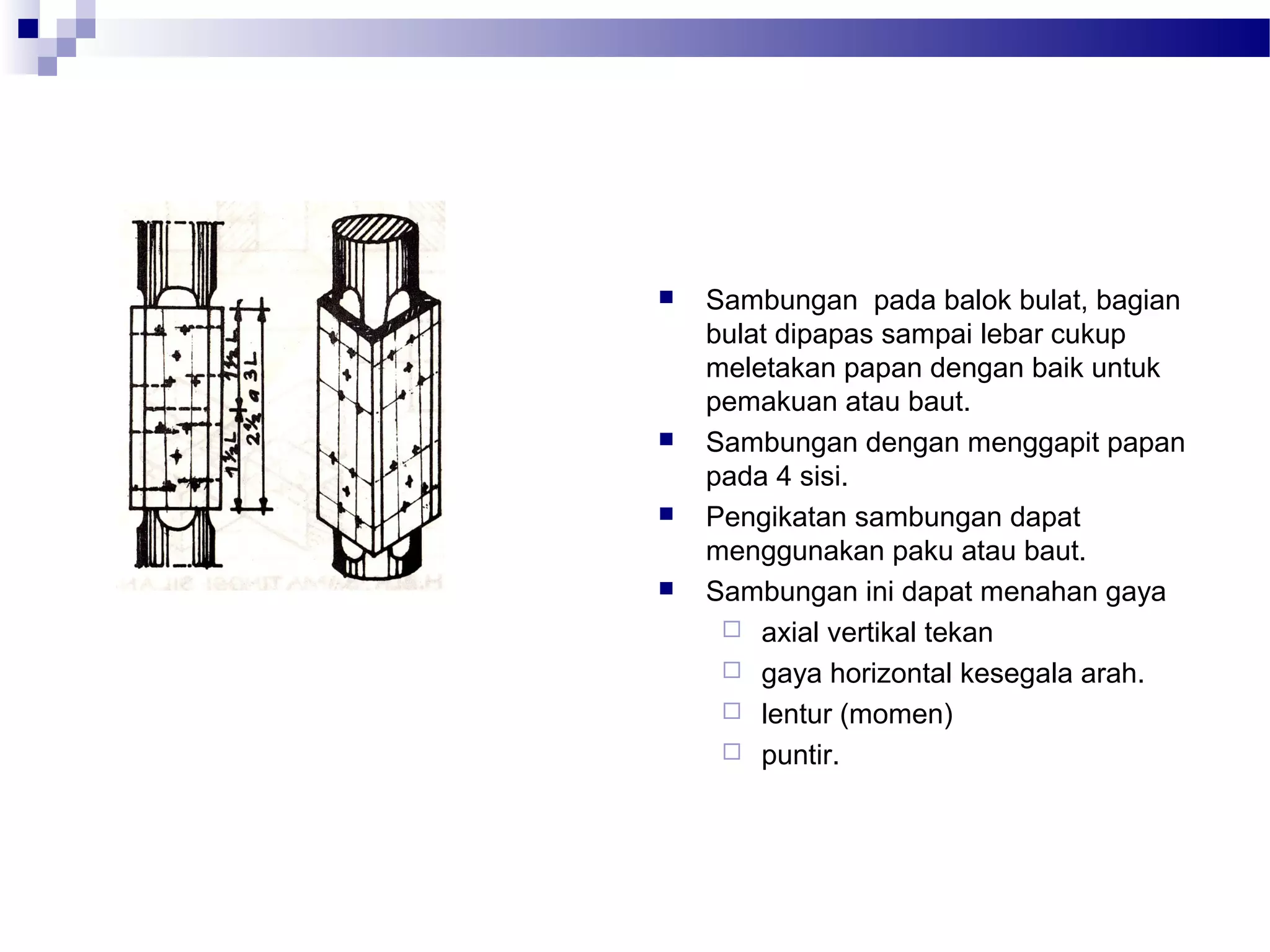 7. sambungan papan dan balok kayu | PPT