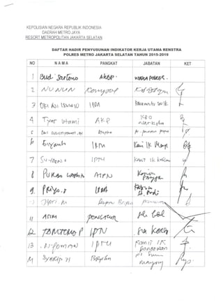 7. absen rapat | PDF