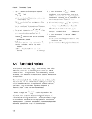 7.curves Further Mathematics Zimbabwe Zimsec Cambridge | PDF