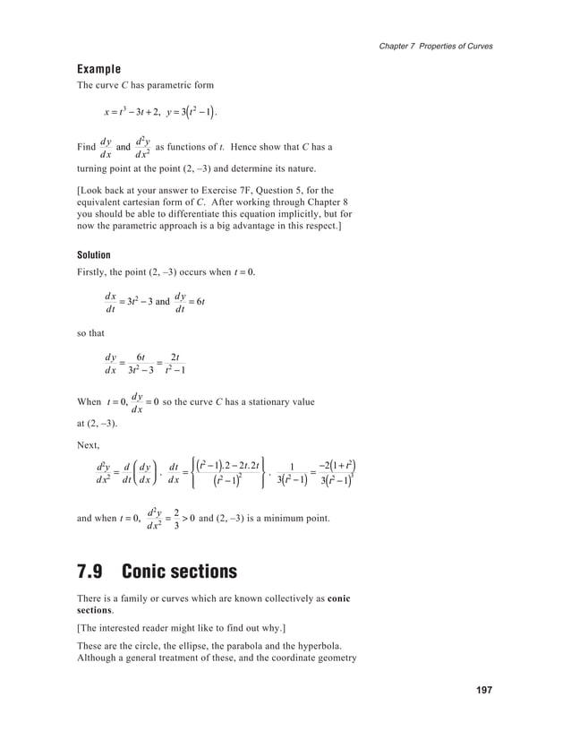 7.curves Further Mathematics Zimbabwe Zimsec Cambridge | PDF