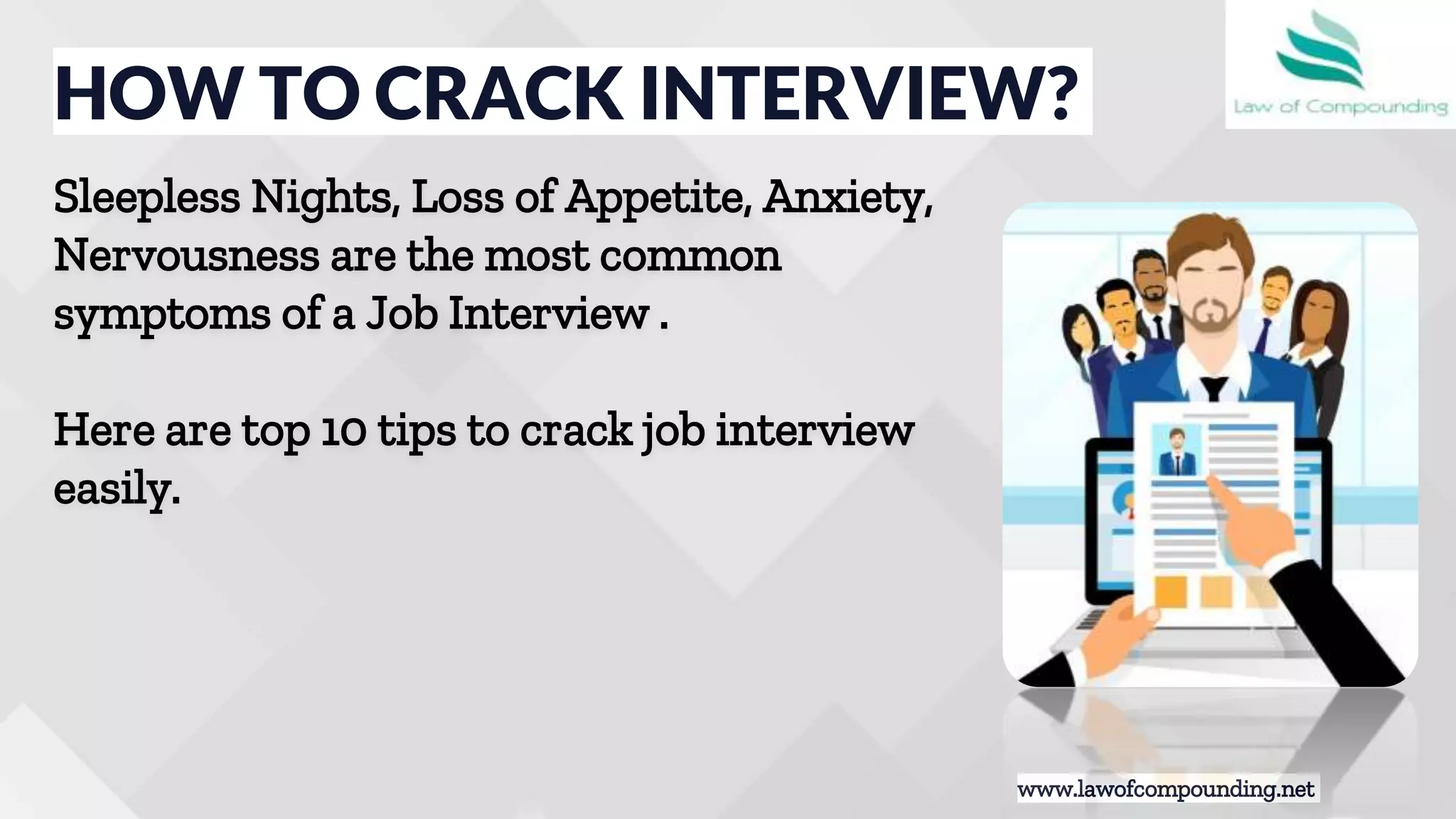 Top 10 Interview Tips | PPTX | Resume Writing and Advice | Job Search