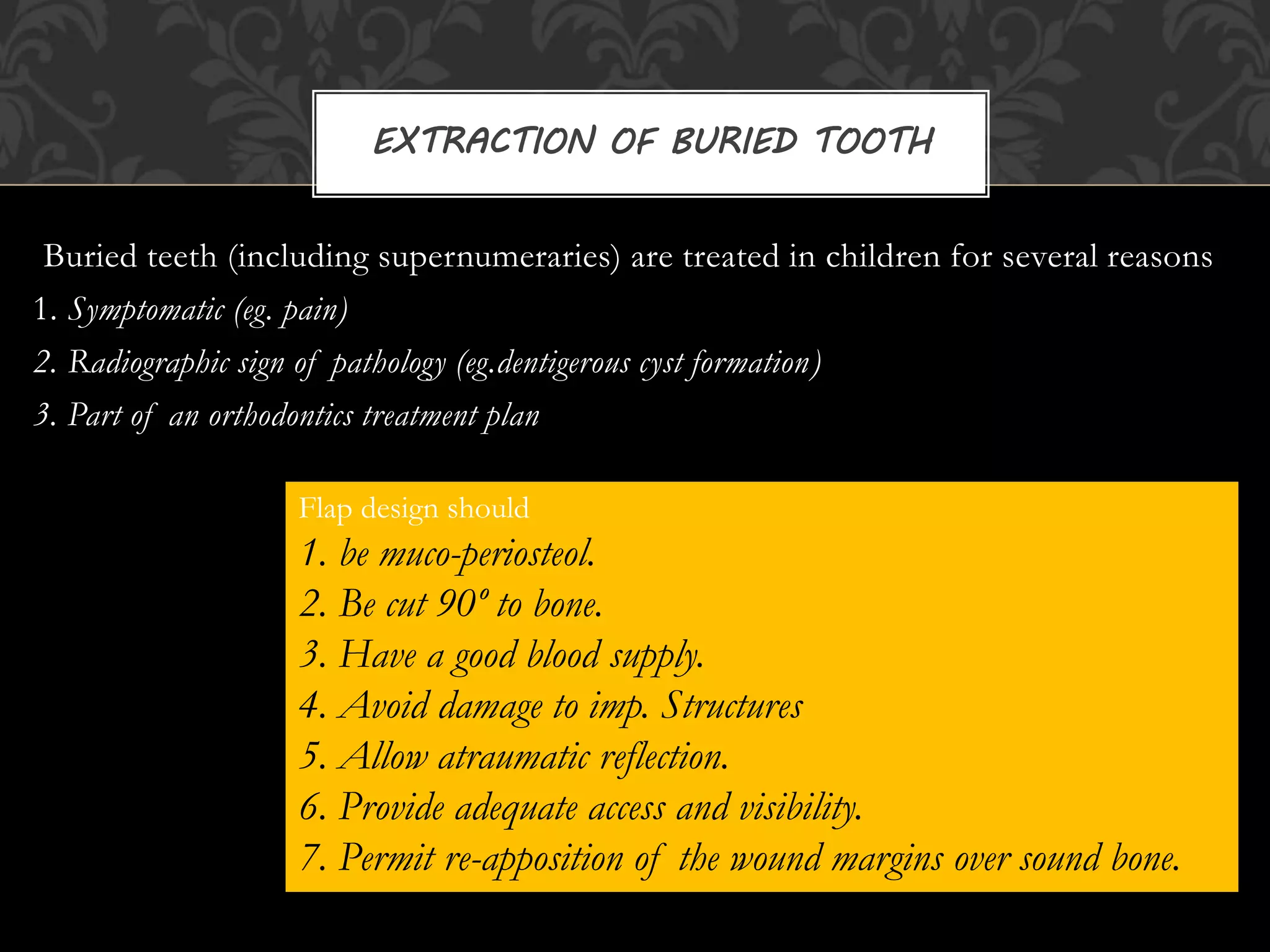 minor oral surgical procedures in pediatric dentistry | PPTX