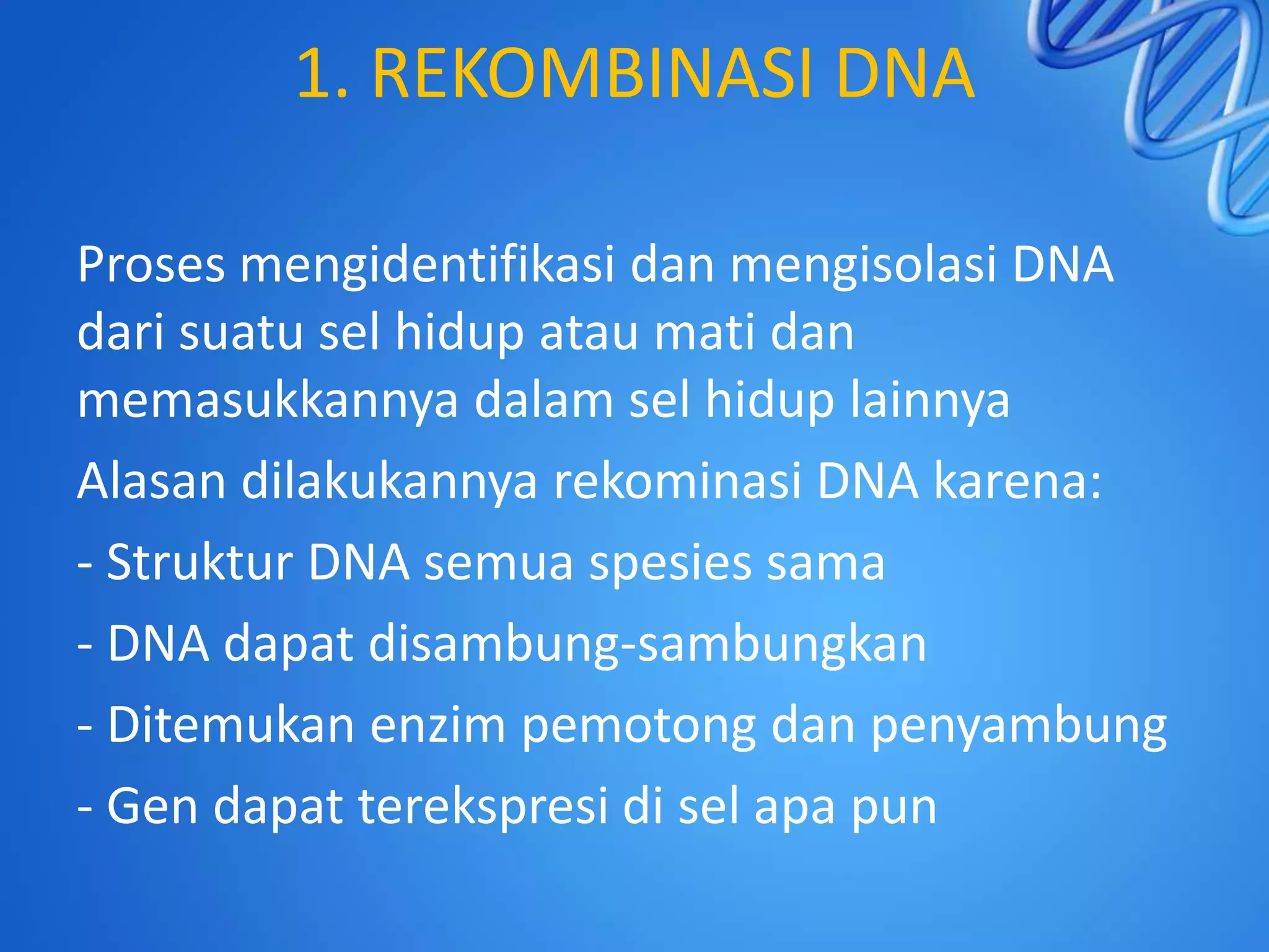 Rekayasa Genetika | PPTX