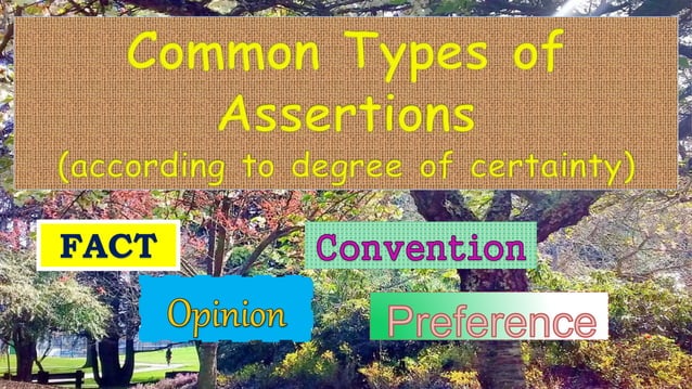 FORMULATING ASSERTIONS | PPTX