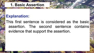 FORMULATING ASSERTIONS | PPT