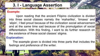 FORMULATING ASSERTIONS | PPT