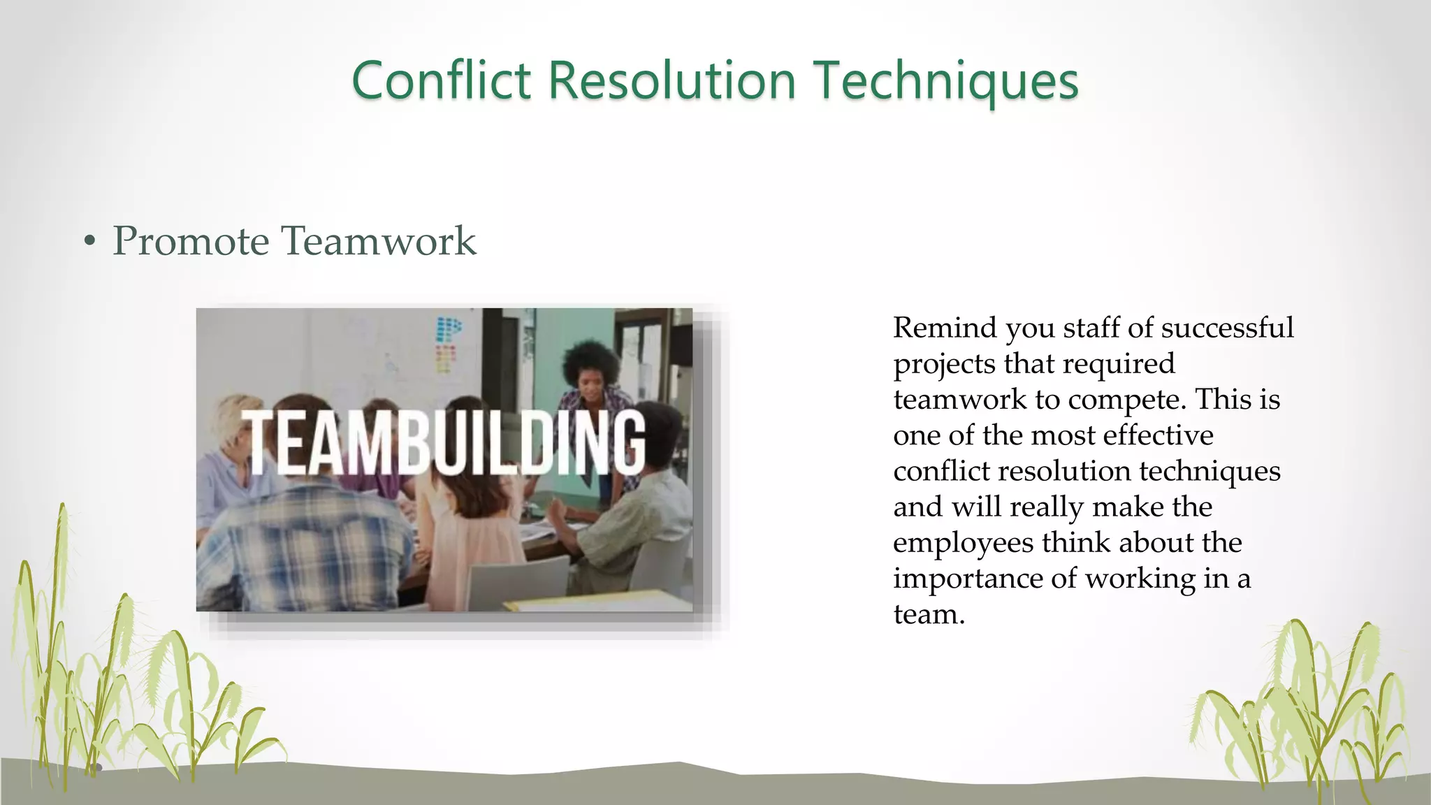 Effective conflict resolution and teamwork skills | PPTX | Human Resources | Business