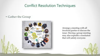 Effective conflict resolution and teamwork skills | PPTX