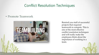 Effective conflict resolution and teamwork skills | PPTX