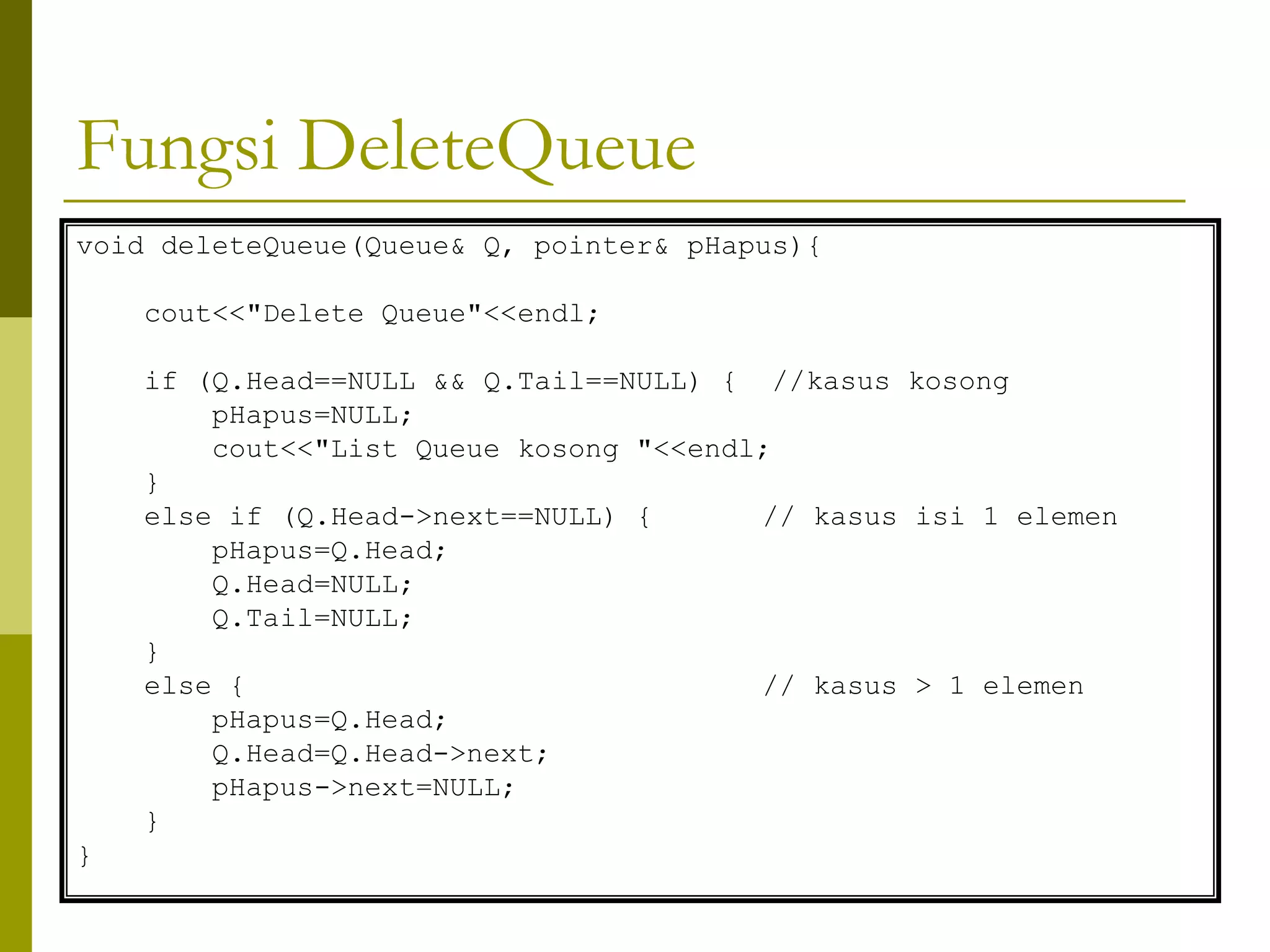 7. Queue (Struktur Data) | PDF