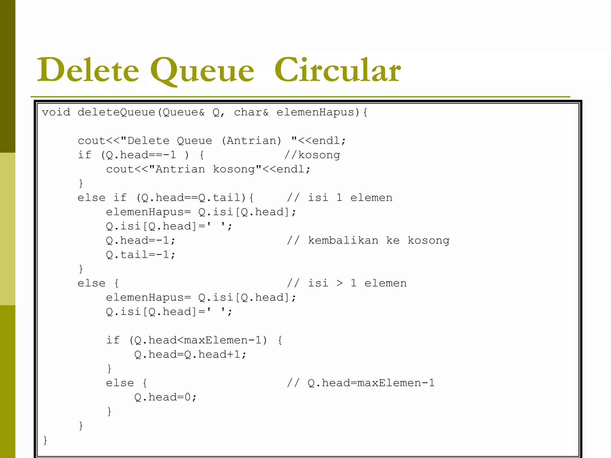 7. Queue (Struktur Data) | PDF