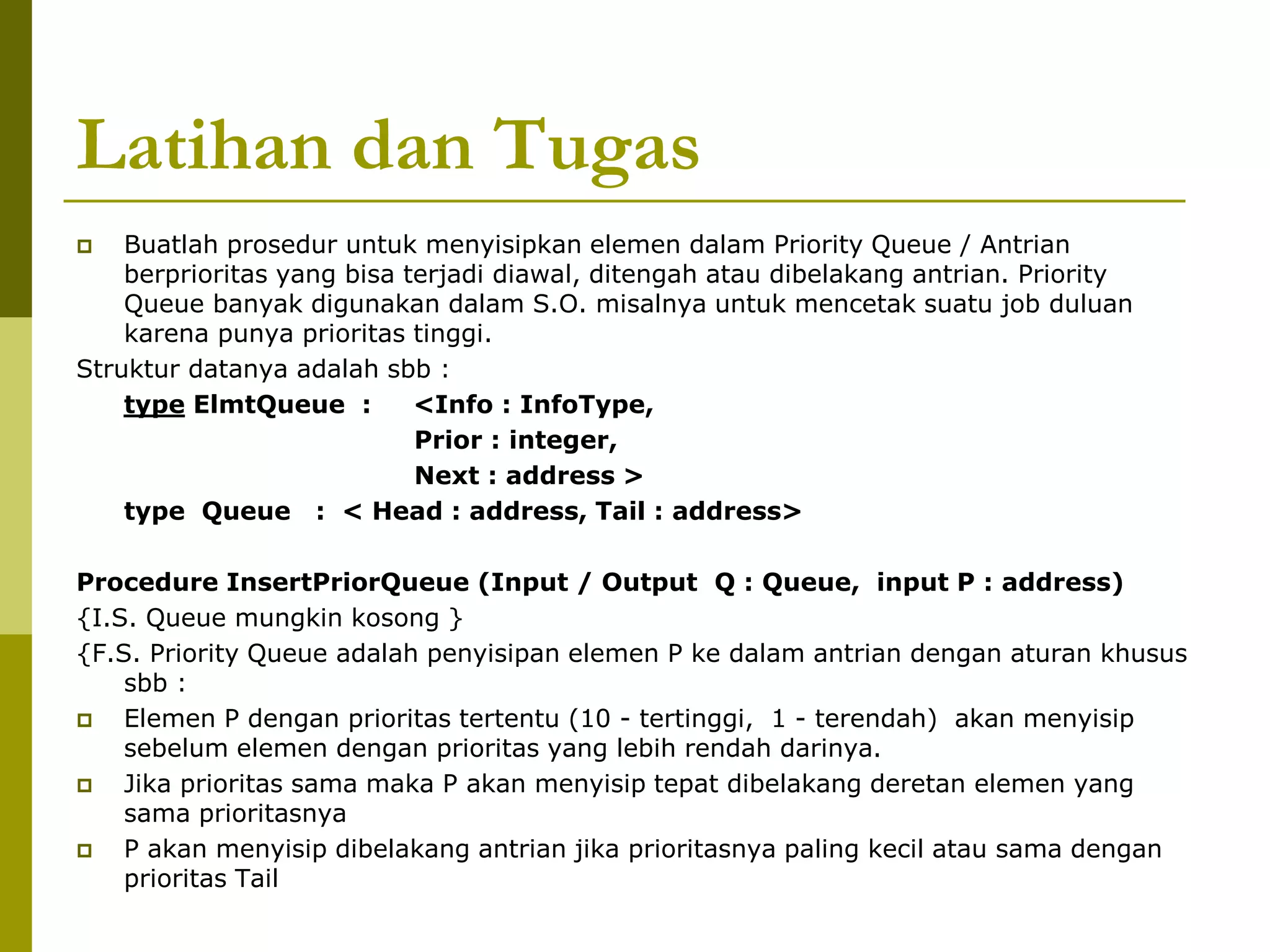 7. Queue (Struktur Data) | PDF