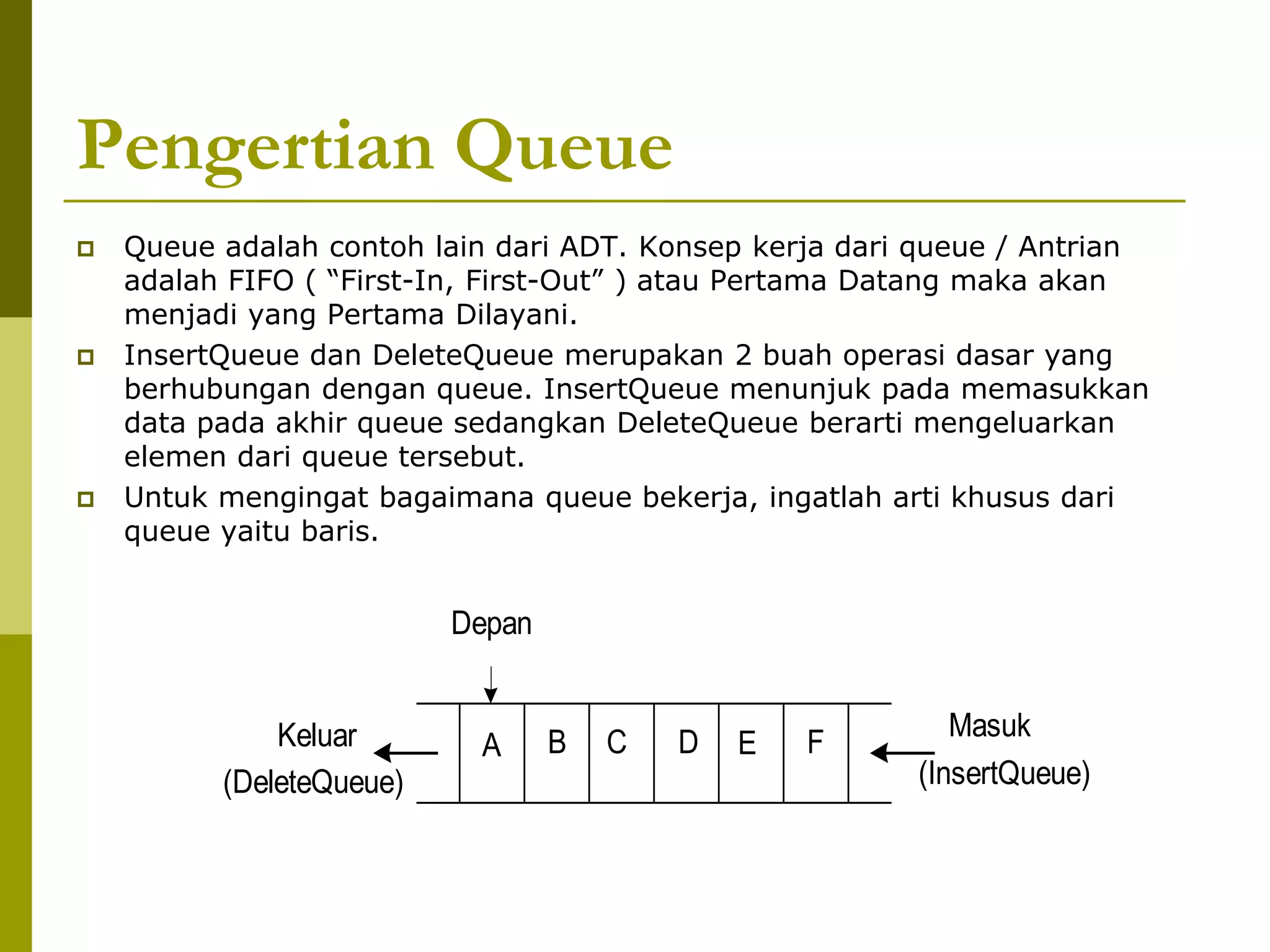7. Queue (Struktur Data) | PDF