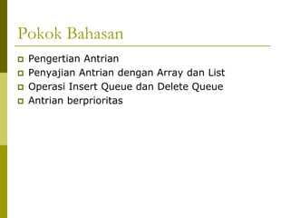 7. Queue (Struktur Data) | PDF