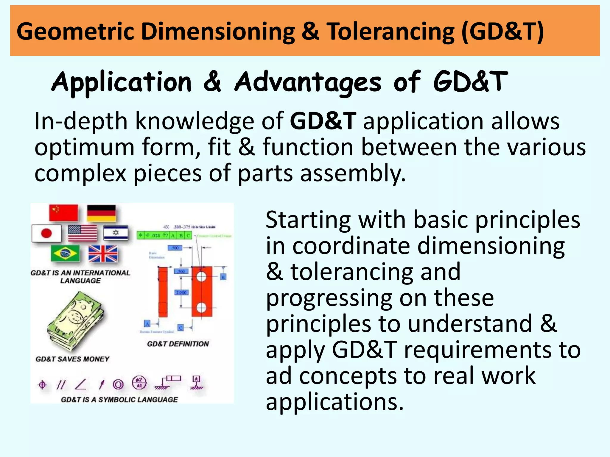 Geometrical Dimensioning & Tolerencing, GD&T Course. Day2 | PPTX