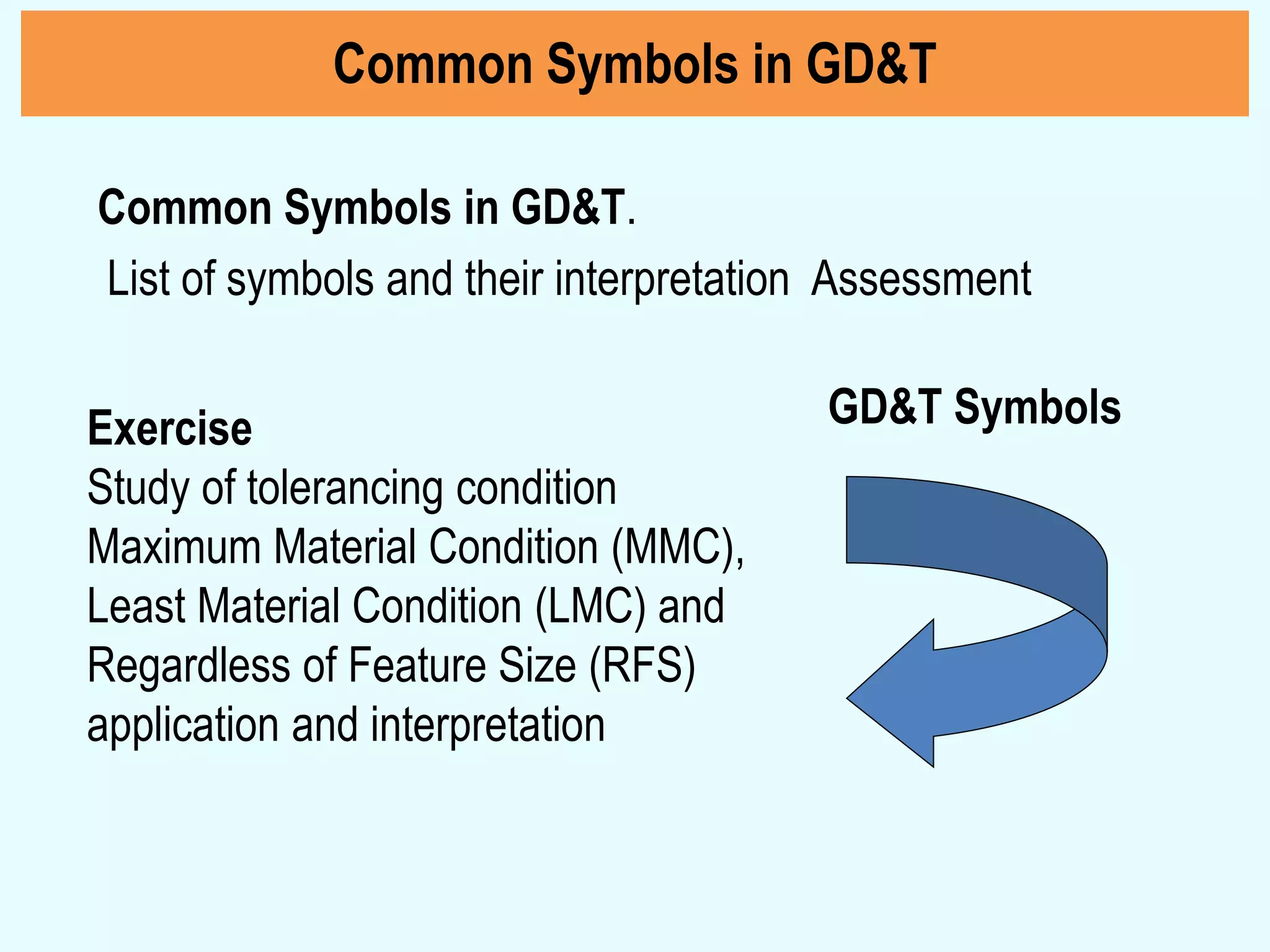 Geometrical Dimensioning & Tolerencing, GD&T Course. Day2 | PPTX