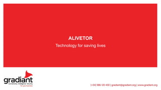 ALIVATOR - Technology for saving lives | PDF | Robotics | Technology ...