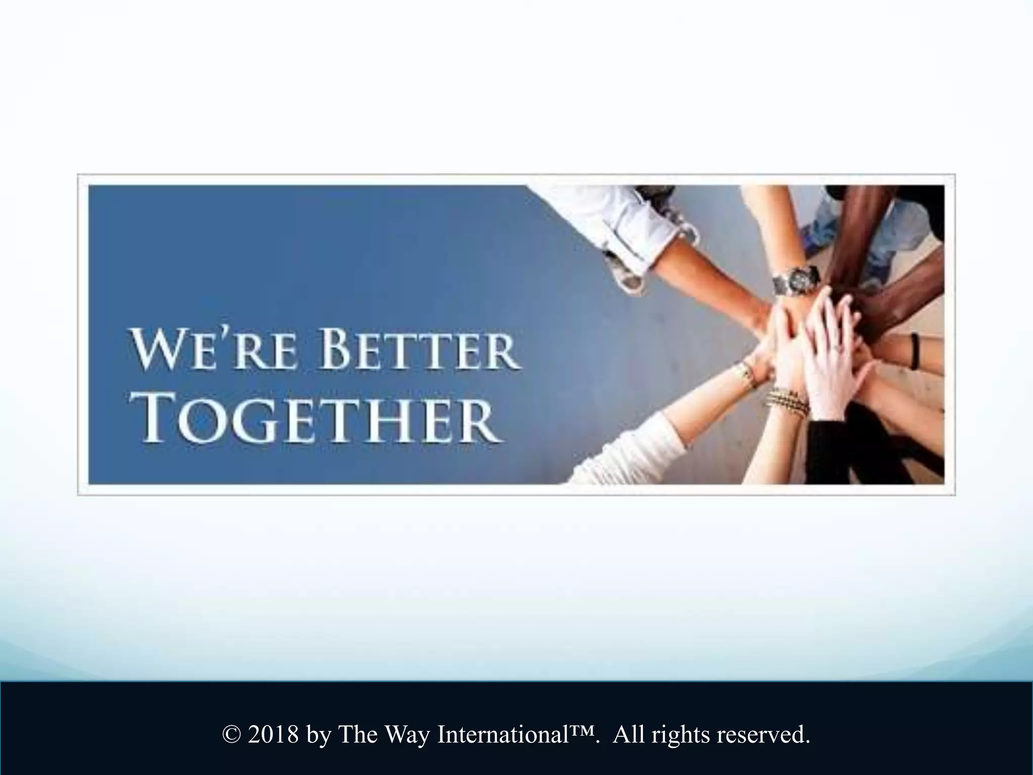 We're Better Together | PPT